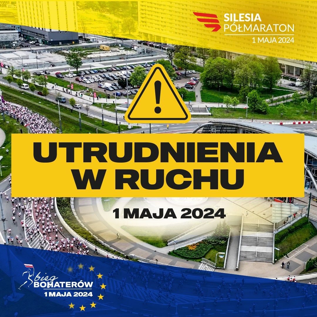 Silesia Półmaraton. Będą utrudnienia w ruchu