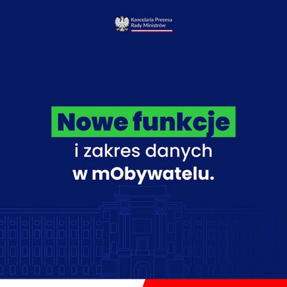 Rada Ministrów rozszerza funkcje aplikacji mObywatel